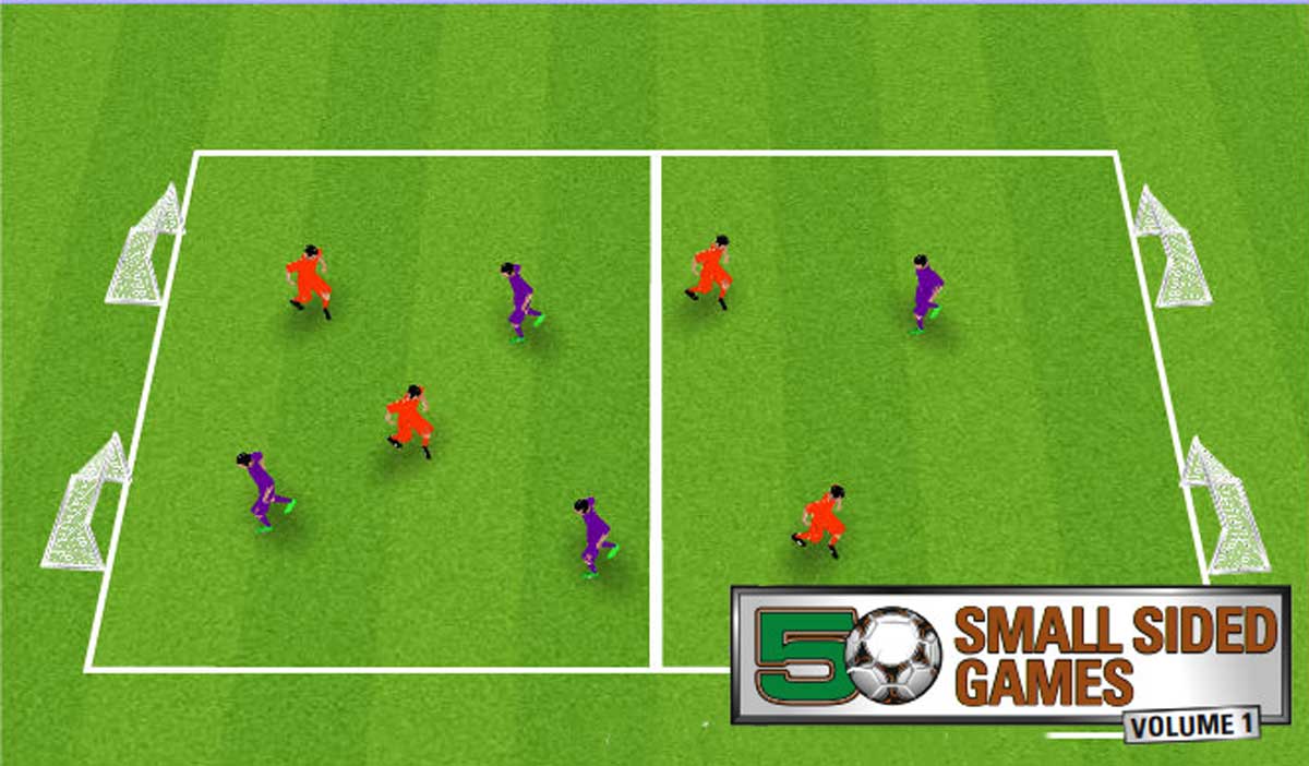 دانلود کتاب 50 نمونه تمرین بازی در زمینهای کوچک - آکادمی آموزش فوتسال لرن
